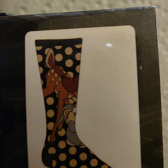 Disney | Accessories | Disney Black And Orange Bambi Socks | Poshmark